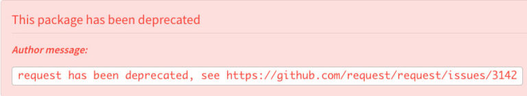 The Truth About npm Deprecated Packages