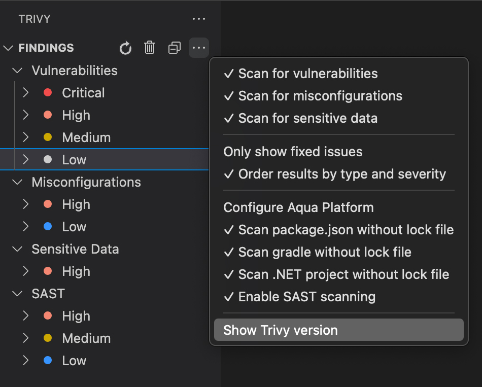Dev-First Security: Aqua Trivy Scanning Now in VS Code